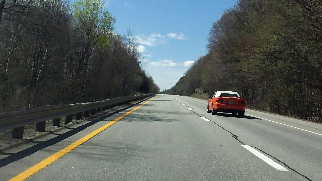 Interstate 93 - New Hampshire (Exits 23 to 20) southbound - YouTube