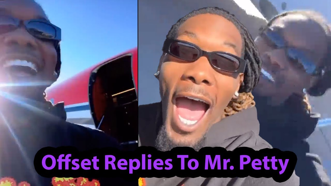 Offset Disses Kenneth Petty While Exiting A Private Jet! - YouTube