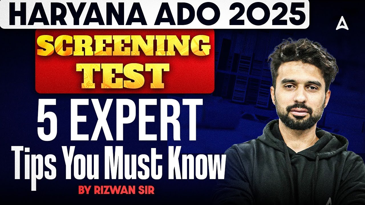 Haryana ADO Screening Test | 5 Expert Tips for Success | Haryana ADO ...