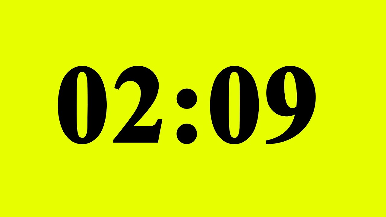2 Minute 9 Second Timer - YouTube
