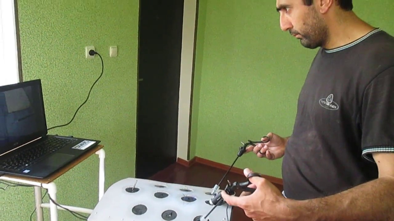 homemade laparoscopic training box (system); ლაპაროსკოპიული ტრენაჟორი ...