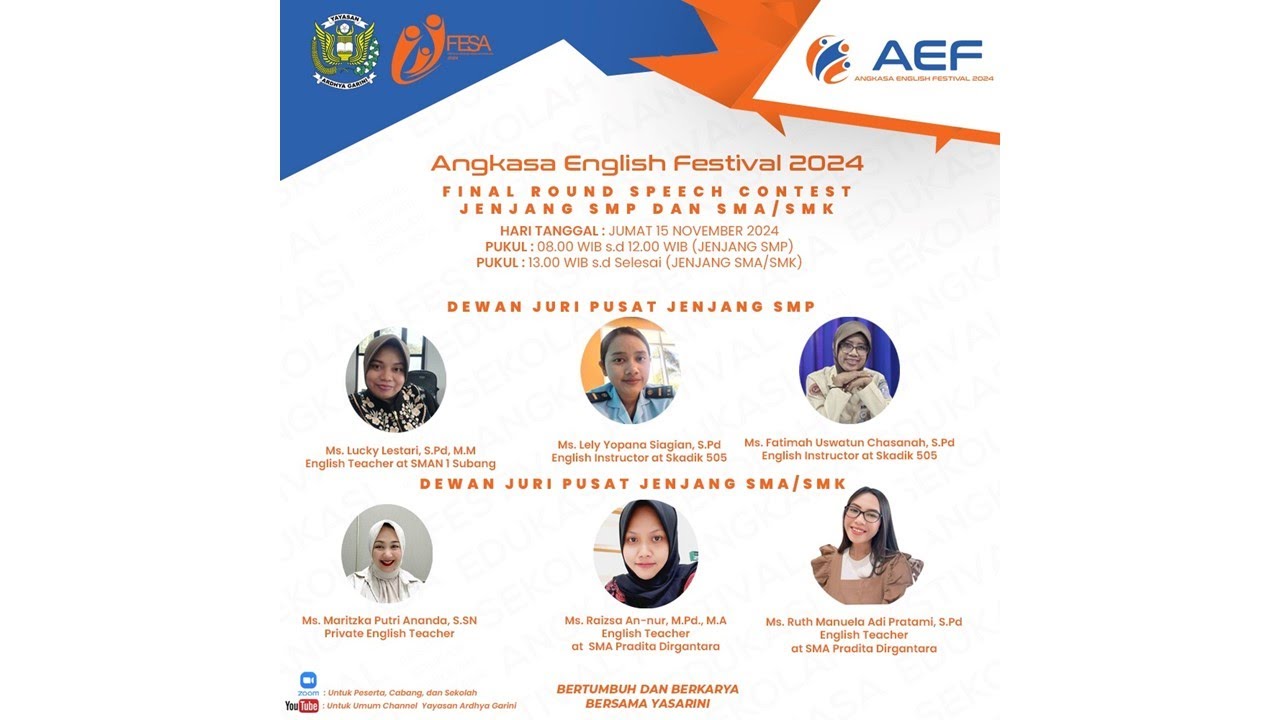 FINAL ROUND AEF 2024 SPEECH CONTEST - YouTube