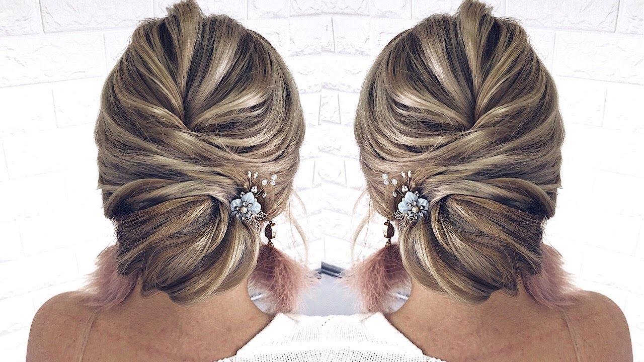 НИЗКИЙ ТЕКСТУРНЫЙ ЭКСПРЕСС ПУЧОК Easy Romantic Updo Tutorial Youtube