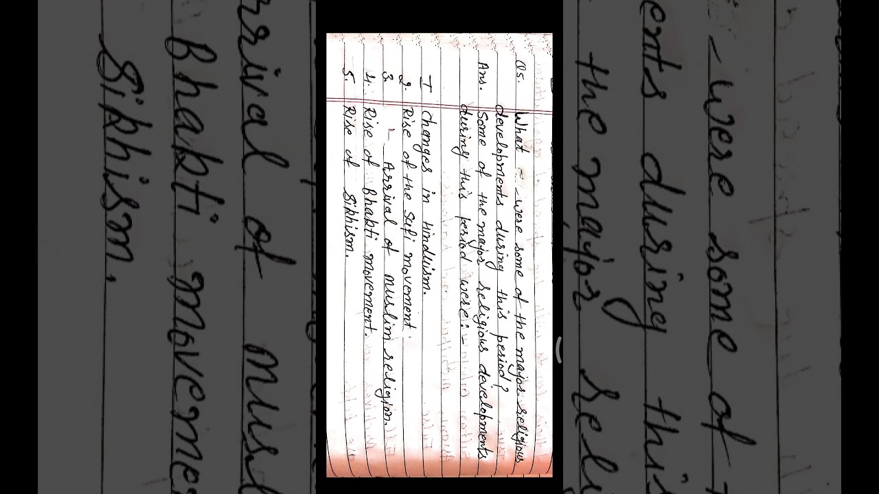 Lesson 1 history class 7th handwritten notes(1) - YouTube