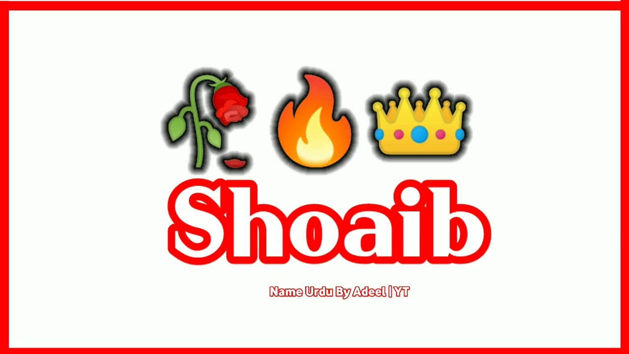 Shoeb Name Logo