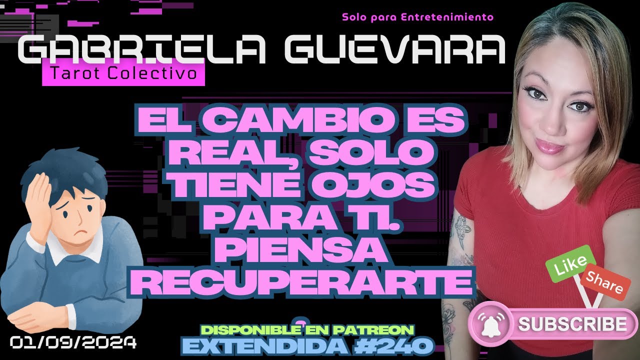 El cambio es real, solo tiene ojos para ti. Piensa recuperarte ...