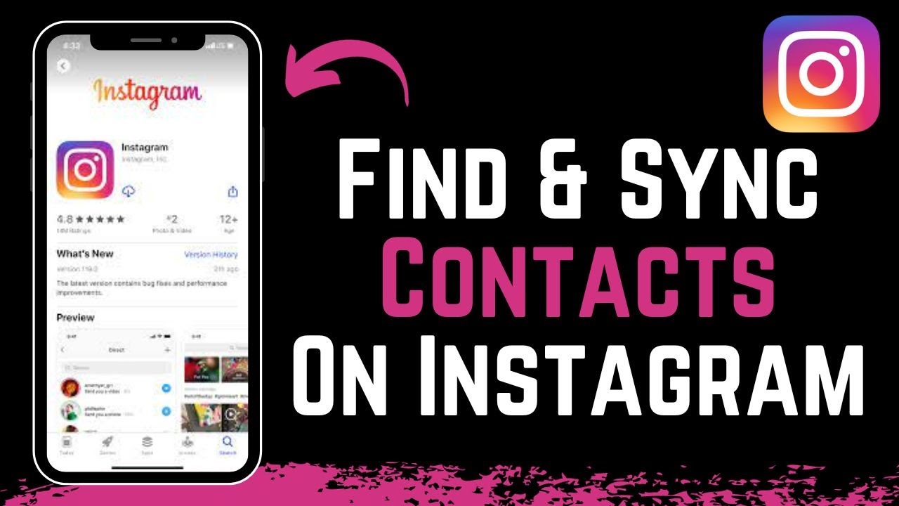 How To Find And Sync Contacts On Instagram ! - YouTube