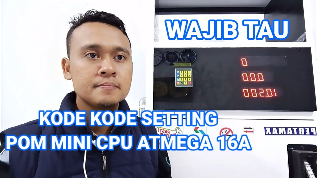 kode yang wajib pada pom mini cpu atmega 16a - YouTube