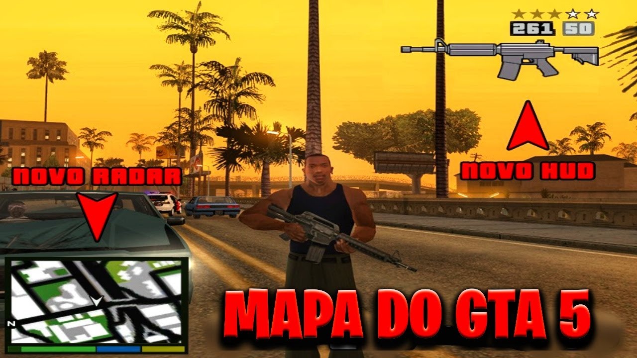 🚨COMO COLOCAR Radar e HUD do GTA 5 para SAMP/GTA SA - YouTube