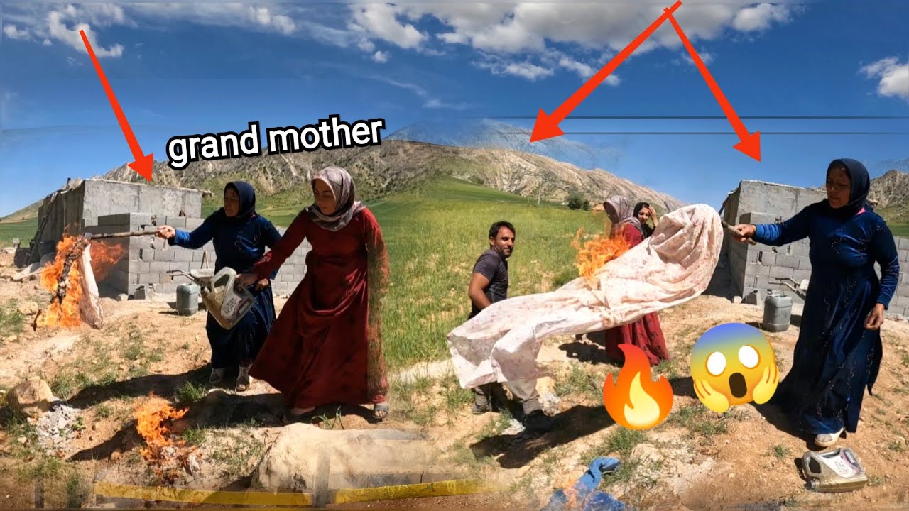 Courage ignited:burning of bride's tent and defeat of evil husband by ...