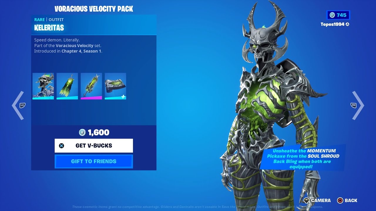 VORACIOUS VELOCITY PACK FORTNITE - YouTube