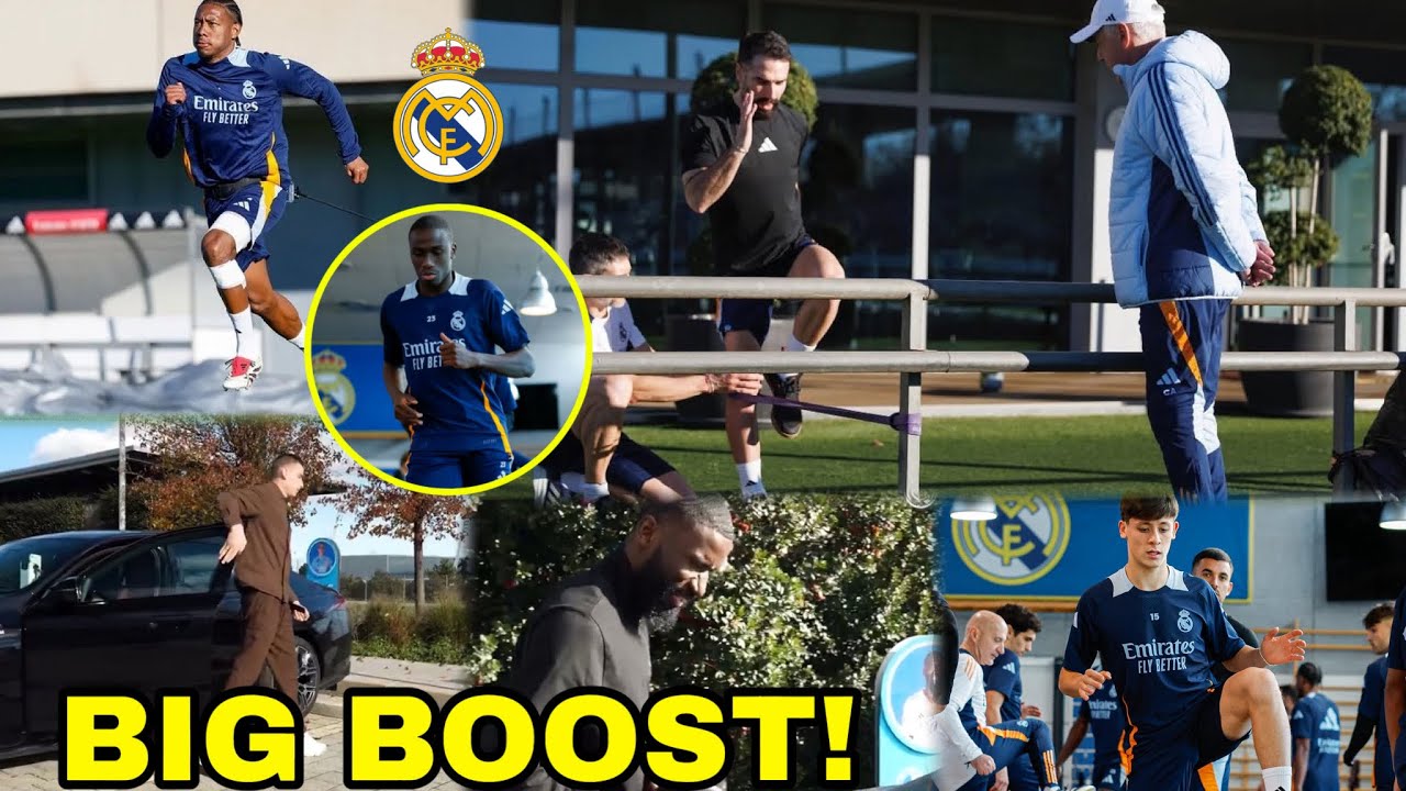 BIG BOOST!🔥David Alaba,Mendy & Carvajal Training Inside Real Training ...