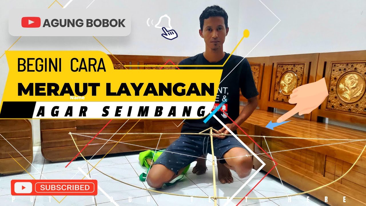 Cara Meraut Bambu Layangan Sawangan Agar sayap Seimbang - YouTube