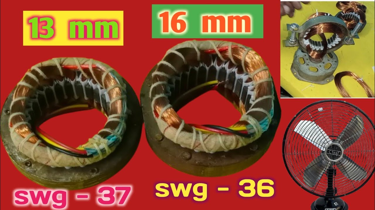 24 slot table fan winding! cinni table fan winding data! kvl technical ...