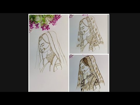Simple and easy side face bride mehndi design ll full tutorial video ...