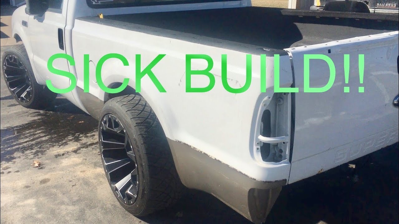 STANCED OUT! LOWERED 6.0 POWERSTROKE RACE TRUCK! - YouTube