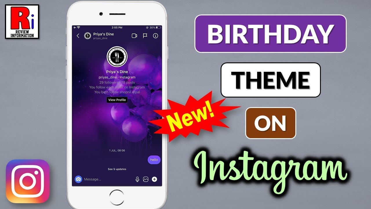 How to Activate the Birthday Theme on Instagram (New) - YouTube