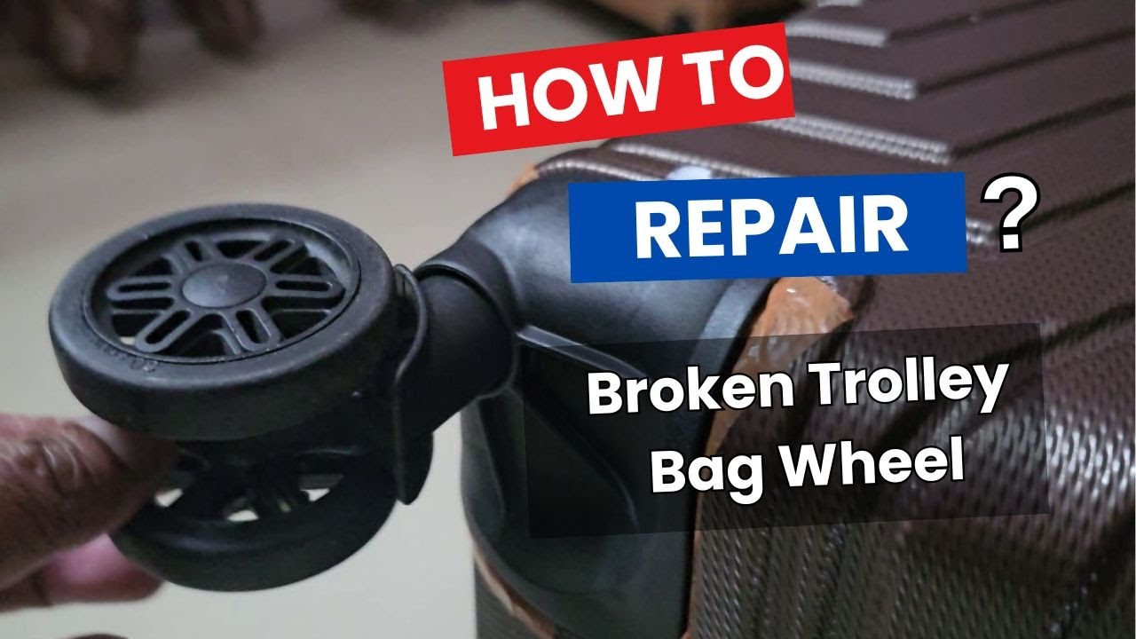 How to Repair a Broken Trolley Bag Wheel | Suitecase Wheel Replacement ...