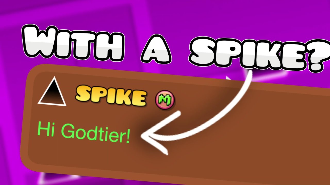 I TALKED to a Geometry Dash SPIKE? - YouTube