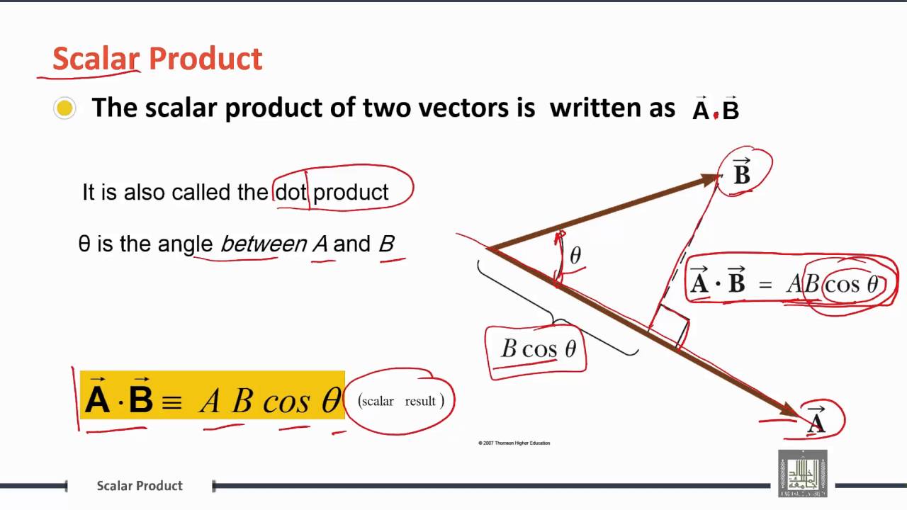 Engineering Mechanics | C1-L5 | Scalar Products - YouTube