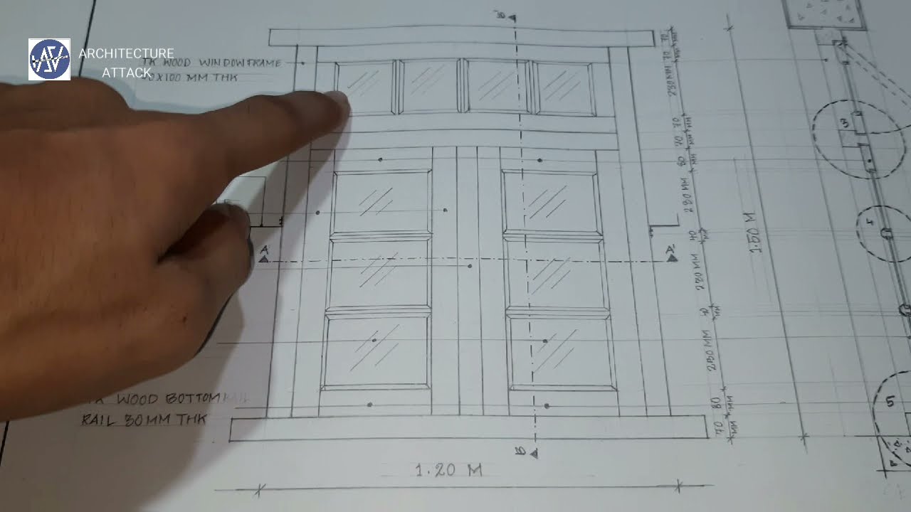 Wooden Window Technical Drawings | Architecture Attack - YouTube