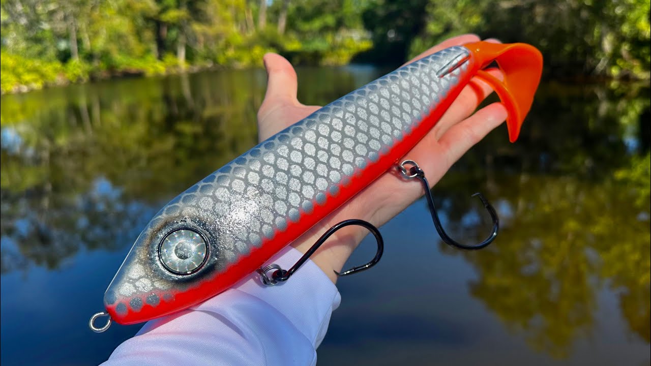 Shore Fishing Gigantic Lures for Big Fish! - YouTube