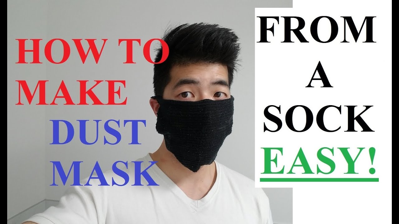 HOW TO MAKE DUST MASK out of SOCKS with ONLY SCISSORS! DIY - YouTube