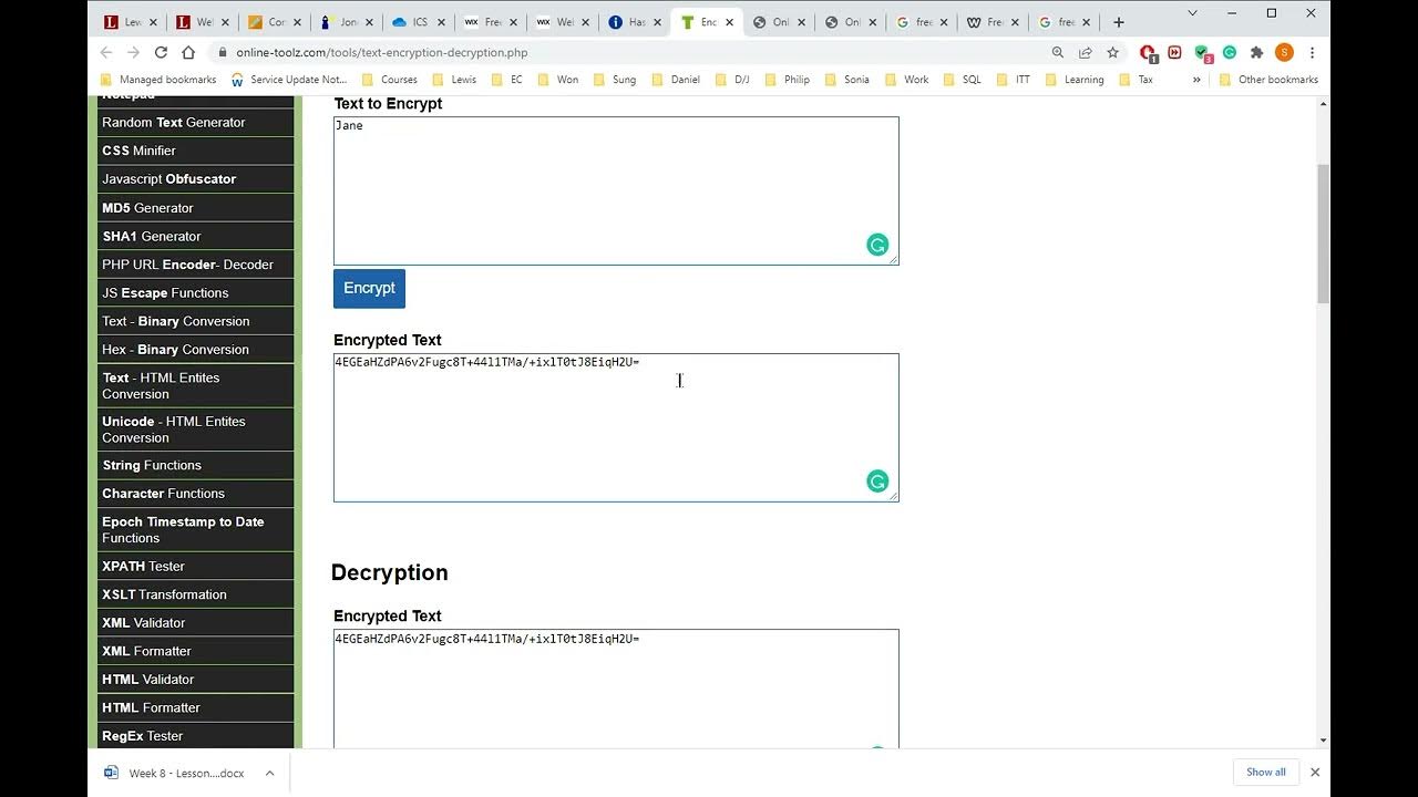 Week 7 Encryption & Hash Demo - YouTube