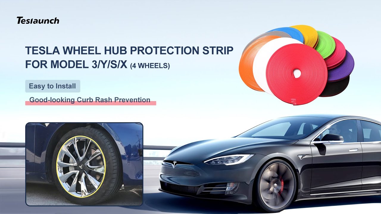 Tesla Model 3/Y/S/X Rubber Rim Protector Installation Instructions ...