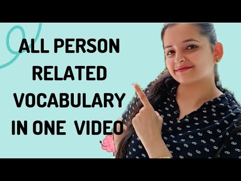 Person Related Vocabulary | Person Related Adjectives | Topic Related ...
