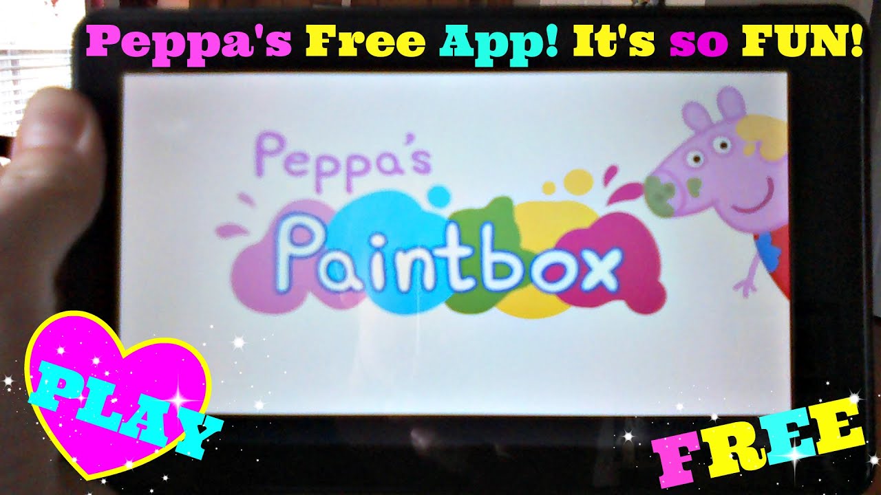 Peppa Pig Paintbox free app! Paint with Peppa! Peppa Pig Paintbox app ...