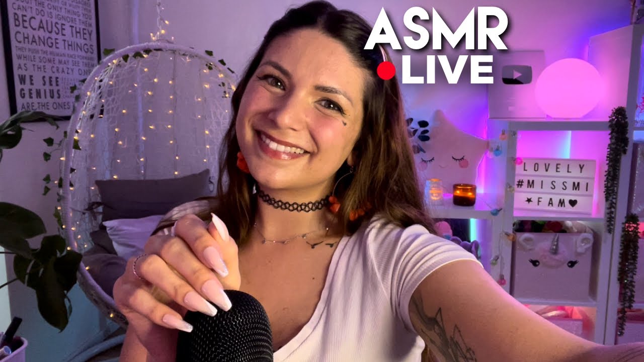 LIVE w/ ASMR Miss Mi ♡ 1H KOPFKRIBBELN ♡ Time for TinglezZz - YouTube