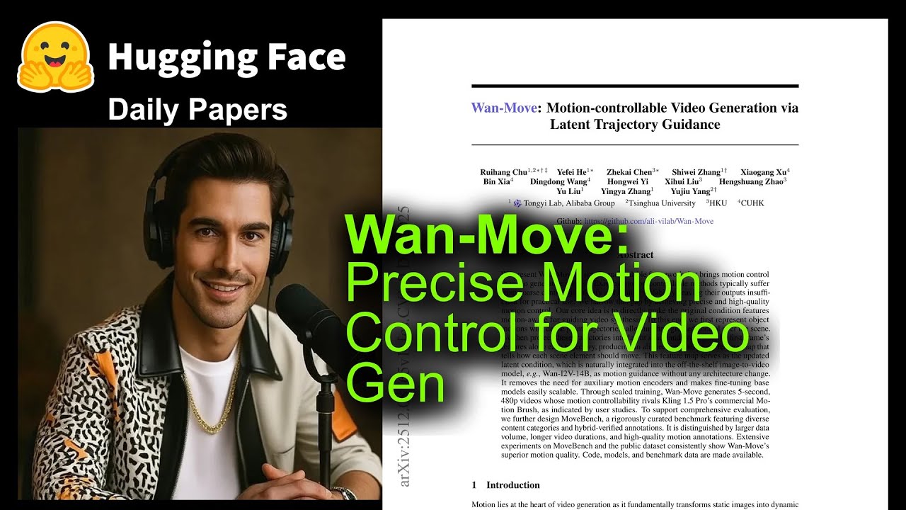 Wan-Move: Precise Motion Control for Video Gen - YouTube