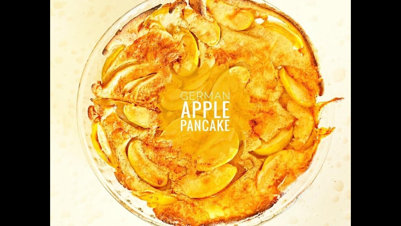 How to make German apple pancake | Deutsche apfelpfannkuchen - YouTube