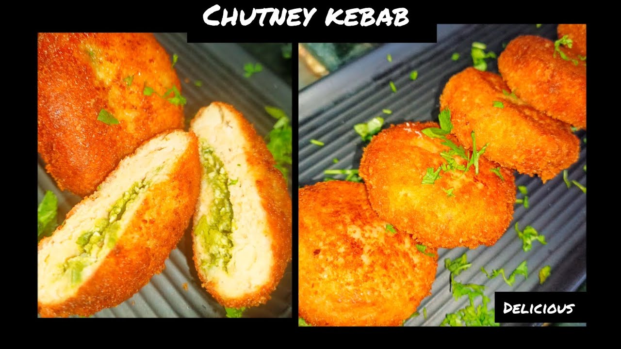 chutney kebab | snack recipe | dawat special starter - YouTube