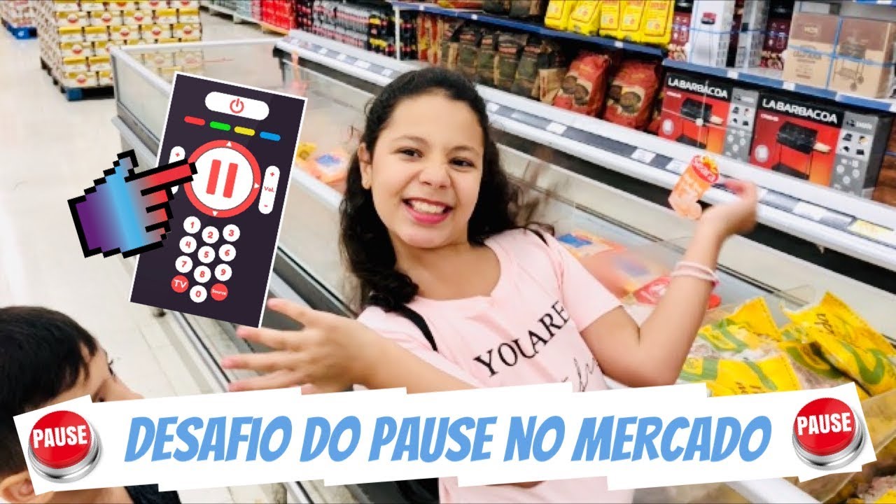 DESAFIO DO PAUSE NO MERCADO | MANU SOARES - YouTube