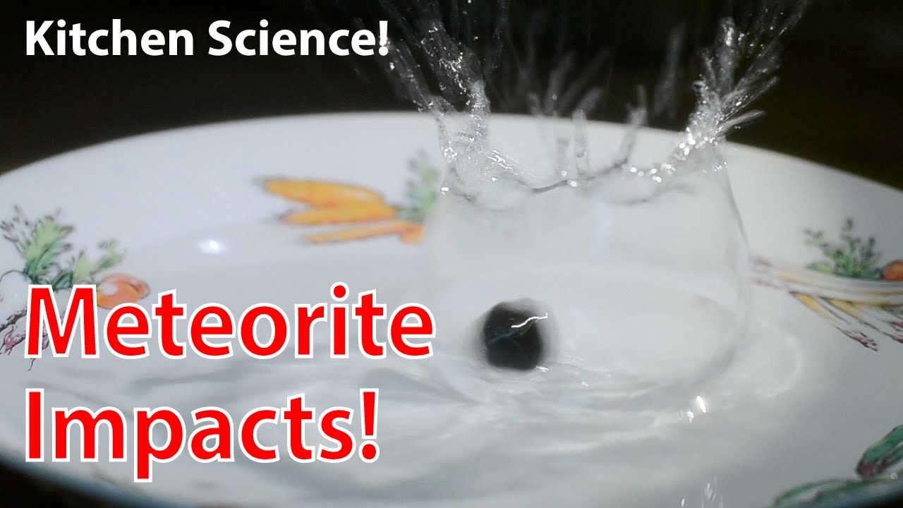 Kitchen Science: Meteorite Impact Experiment (Vlog #9) - YouTube