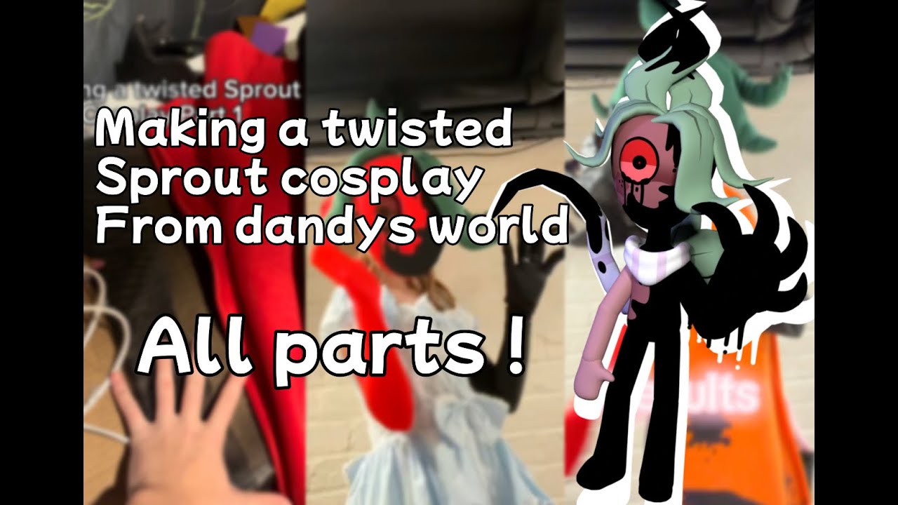Making a twisted sprout cosplay from dandys world ALL PARTS!!!# ...