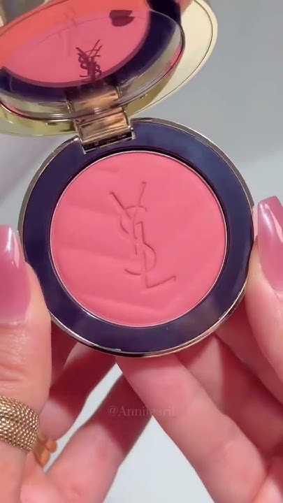 "Unlock the Secret to a Flawless, Fresh-Faced Look with YSL Peachy Nude Blush" #ytshort# ...