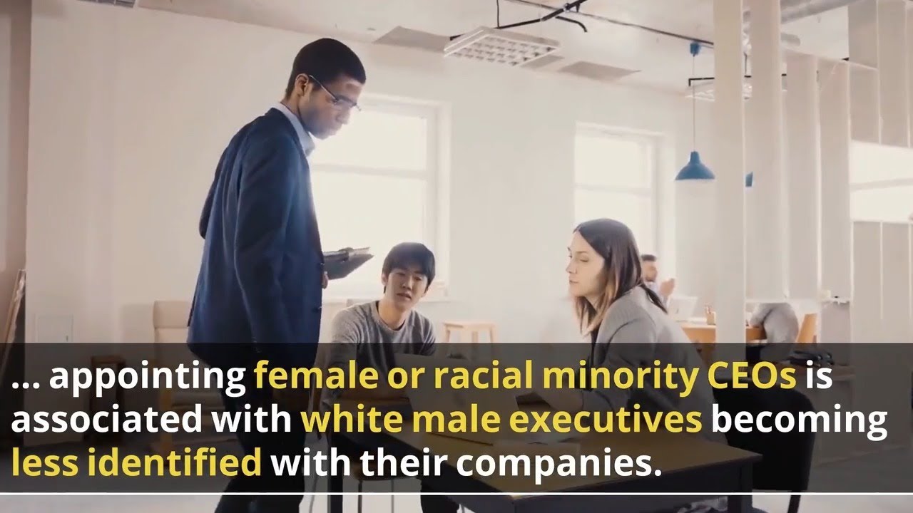 When Women or Minorities Check in as CEOs, White Men Check out - YouTube