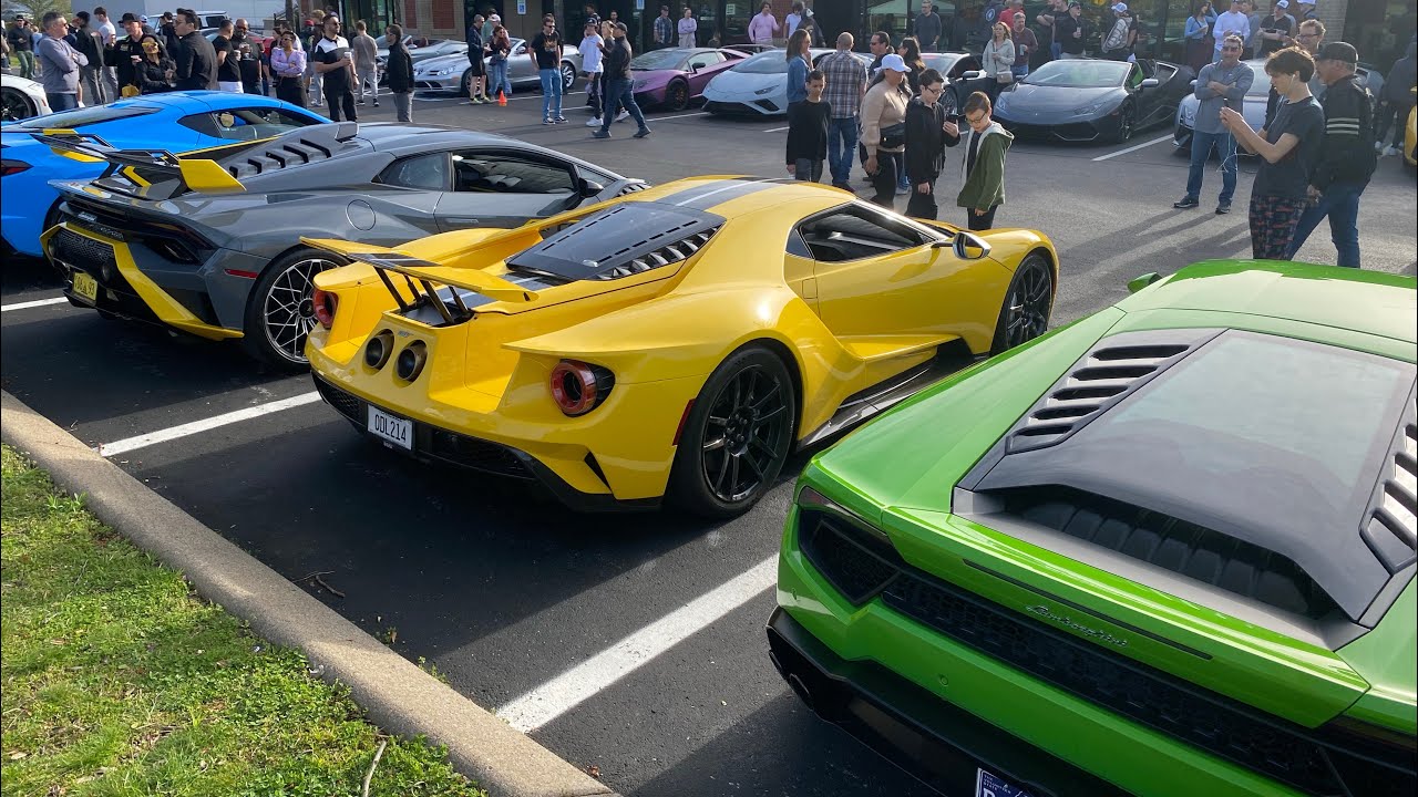 Insane Supercars (So Many Lamborghinis!) (Ford GT!) Fast Car! - YouTube