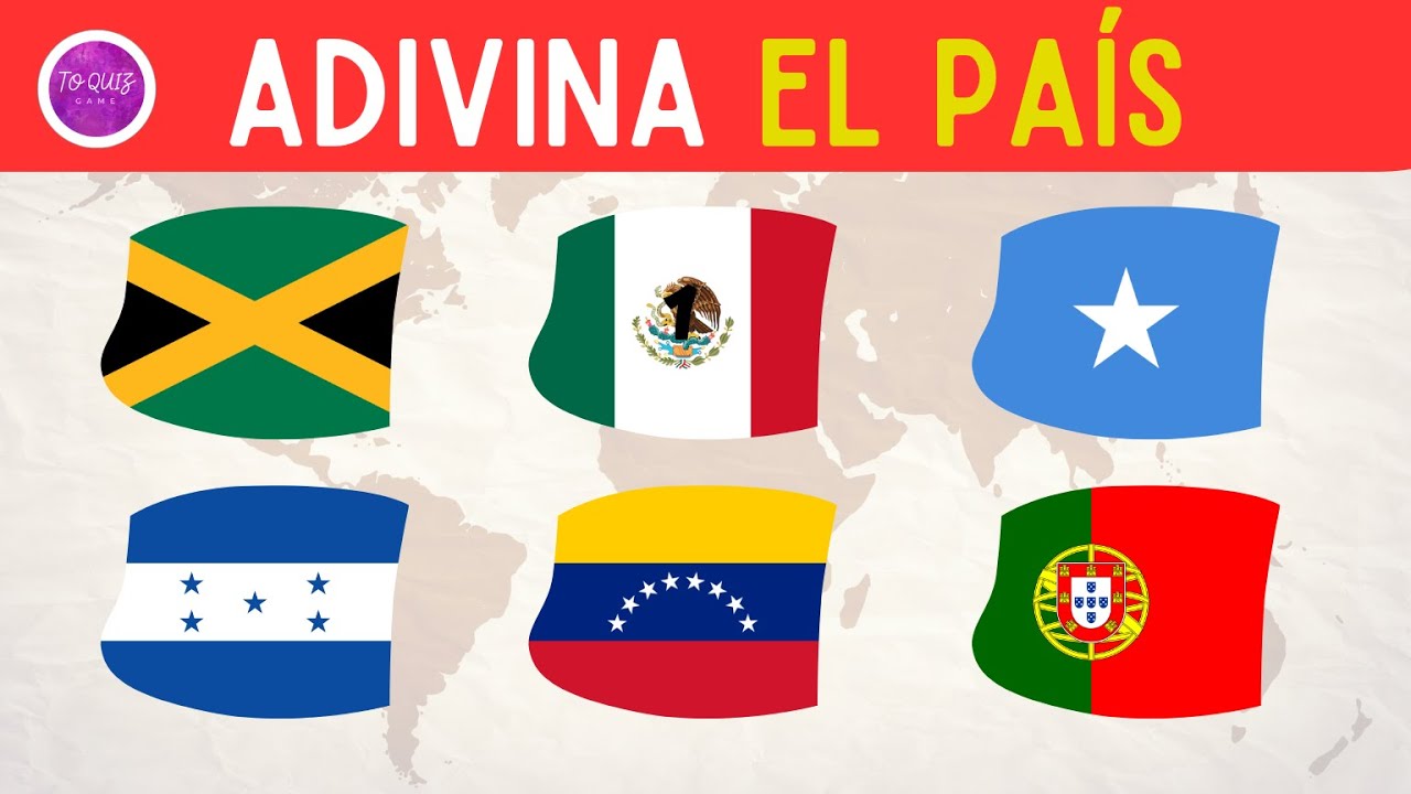 Adivina el PAÍS por la BANDERA 🚩 | Parte #1 | TEST de GEOGRAFÍA 🧠🌎 ...