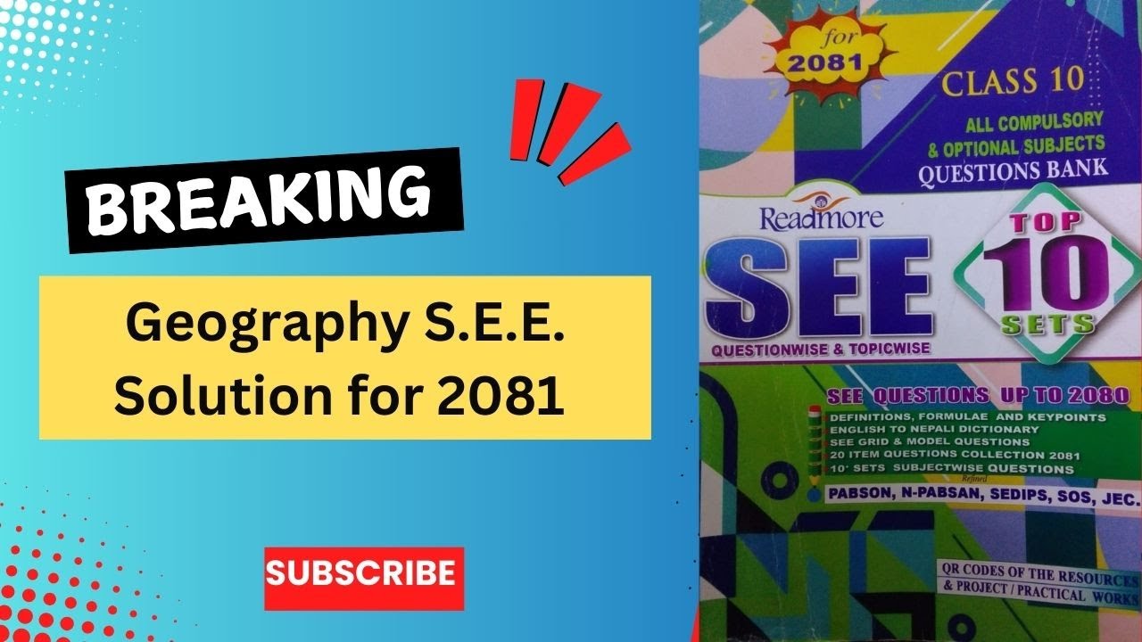 #SEE2081Questionpractise #geography [SEE 2080 #solution भूगोल #nepal ...