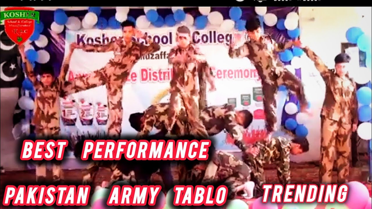 Pak Army Best Tablo Best Performance - YouTube