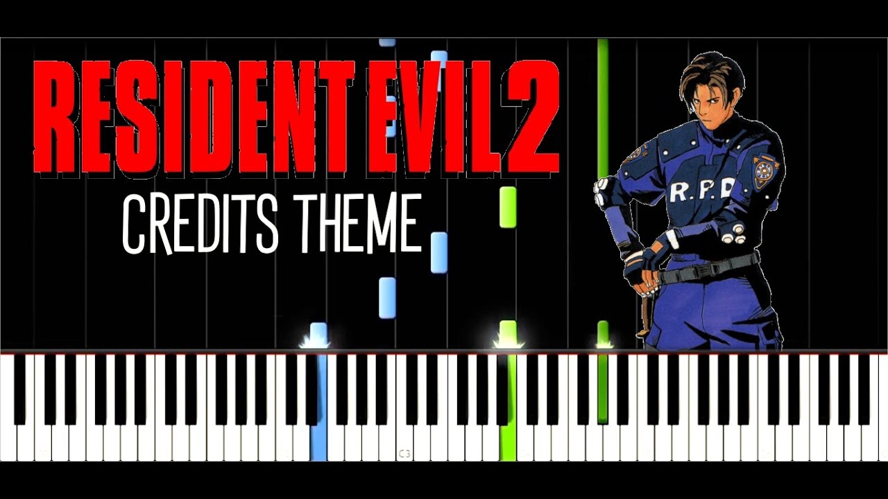 Credits Theme - Resident Evil 2 OST / Synthesia Piano Tutorial - YouTube