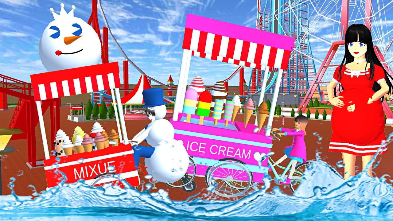 Sepeda Oleng Mixue Ice Cream Asli Vs Kw Mio Tantang Snow King!Sakura ...