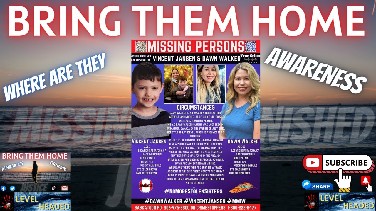 SEARCH CONTINUES MISSING DAWN WALKER & SON VINCENT JANSEN - YouTube