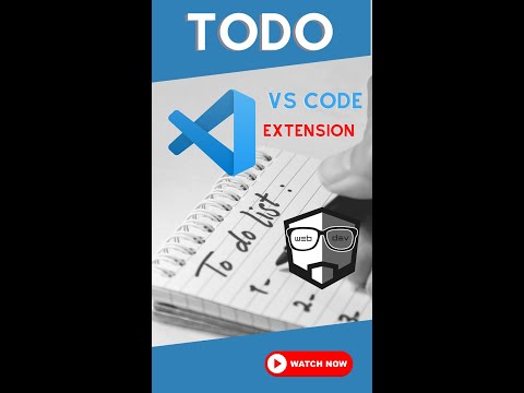 Todo Extension for VS Code! #shorts #vscode - YouTube
