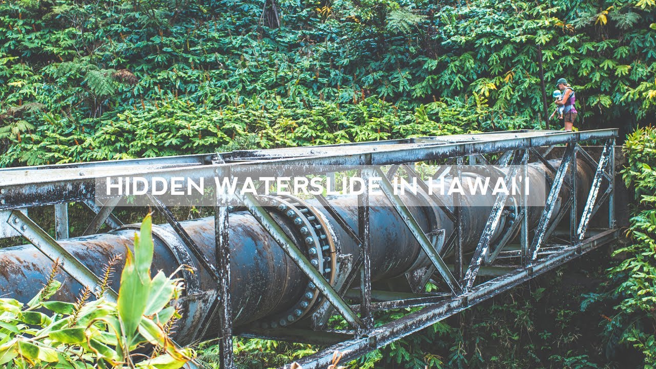 AMAZING HIDDEN WATERSLIDE IN HAWAI'I - YouTube