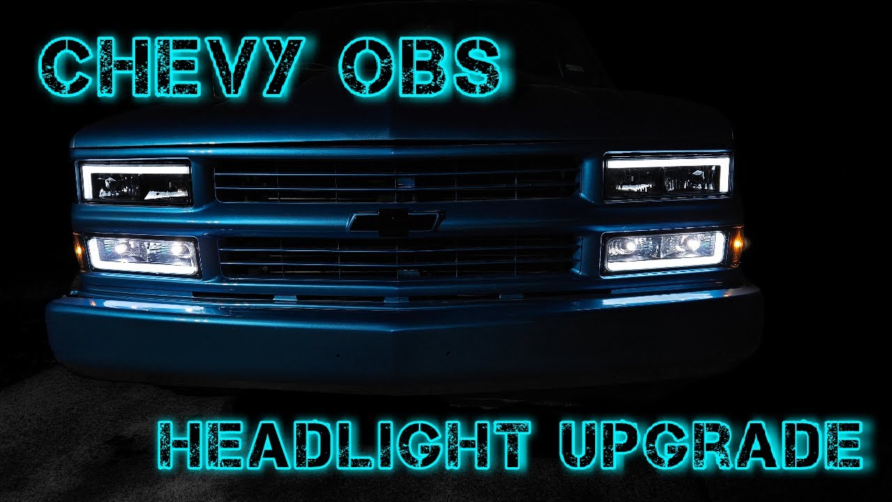 Chevy Obs Led headlight upgrade - YouTube